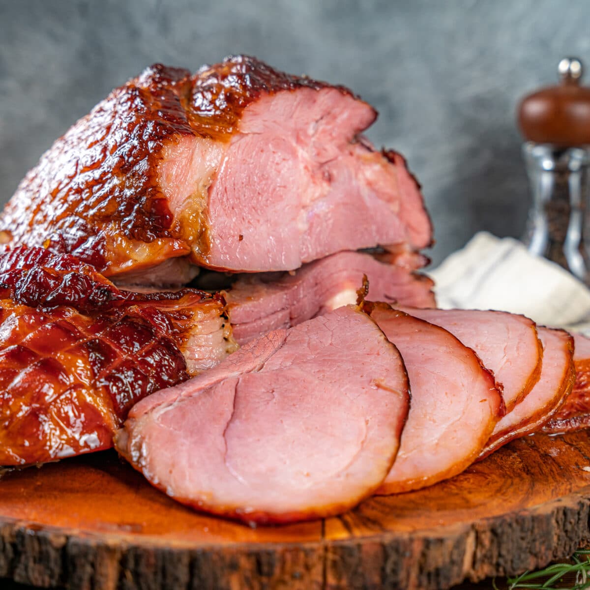 Pellet Grill Ham with Bourbon Orange Glaze - Grilling 24x7