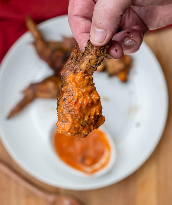 Smoked Parmesan Chicken Wings with Vodka Sauce - Grilling 24x7