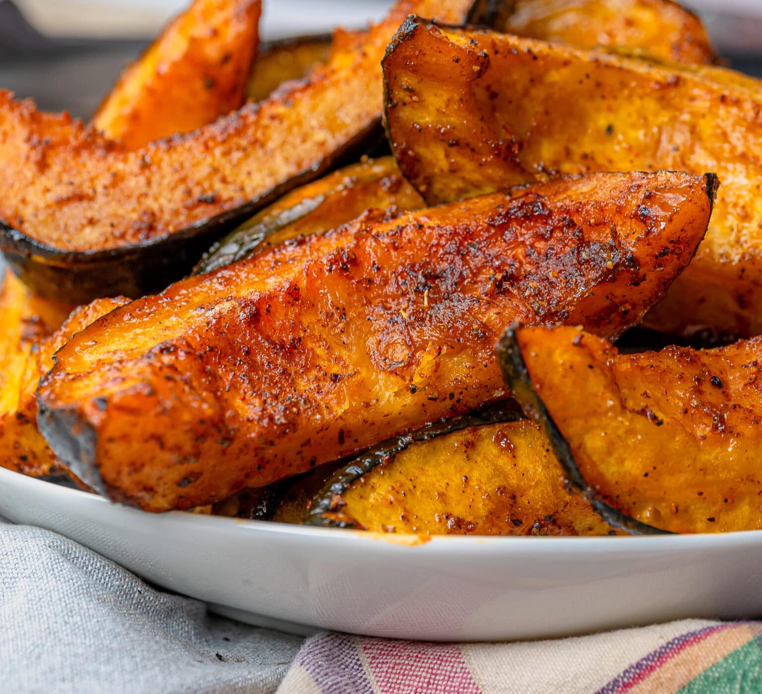 Grilled Acorn Squash w/ Spicy Agave Glaze - Grilling 24x7